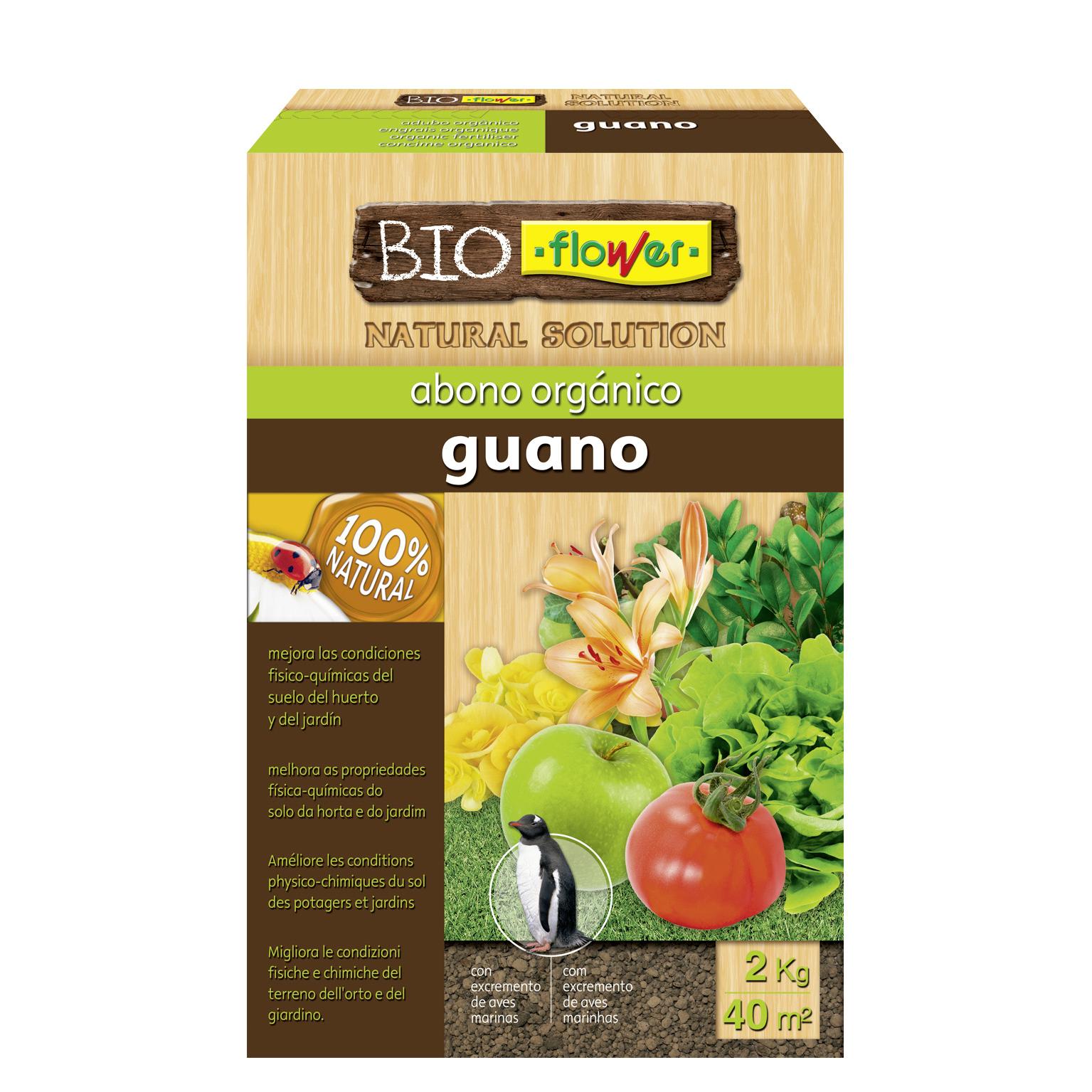 Guano Orgânico 2 Kg BioFlower em Planeta Huerto
